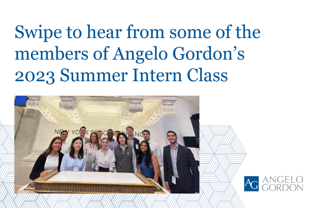 Recognizing National Intern Day 2023 Angelo Gordon Angelo Gordon